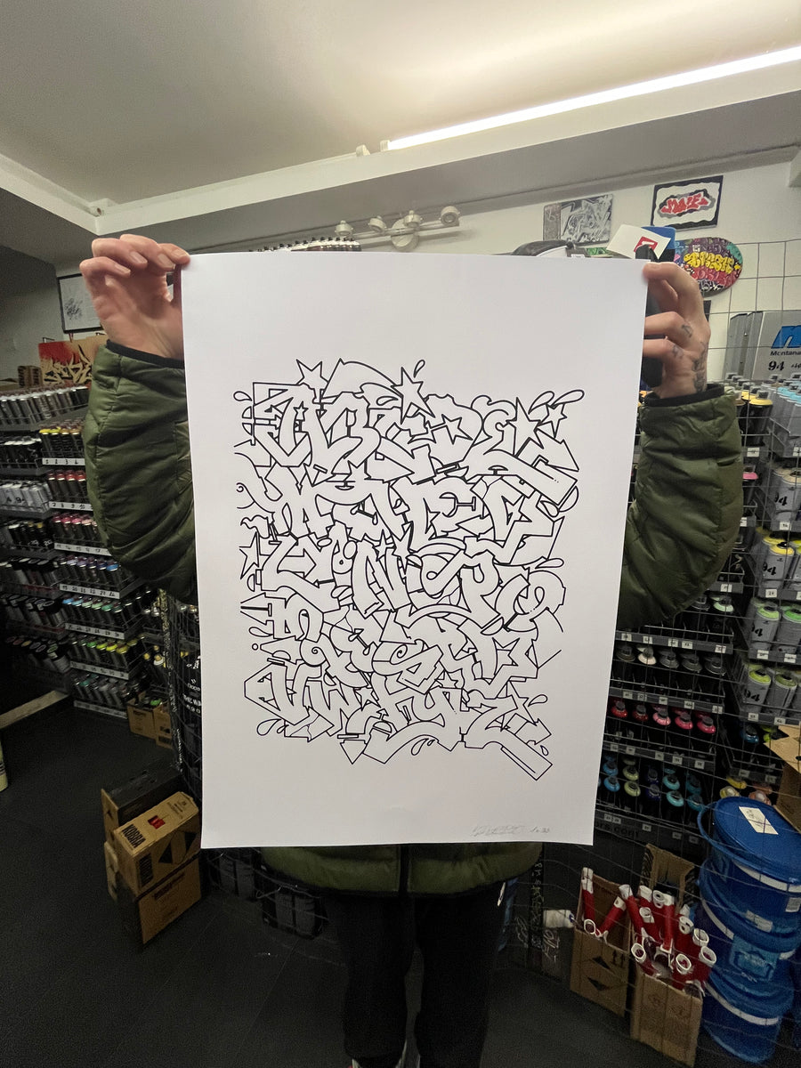 Serigrafia King Rusto Alphabet – The Graffiti Bench