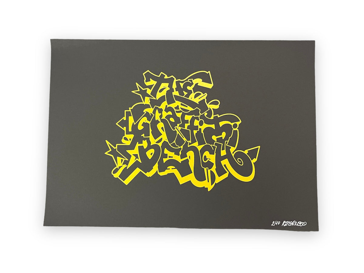 Serigrafia TheGraffitiBench x King Rusto – The Graffiti Bench